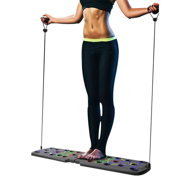 Push Up Board 10 in 1 Push Up Bar Foldable Portable Multi-Function Pus